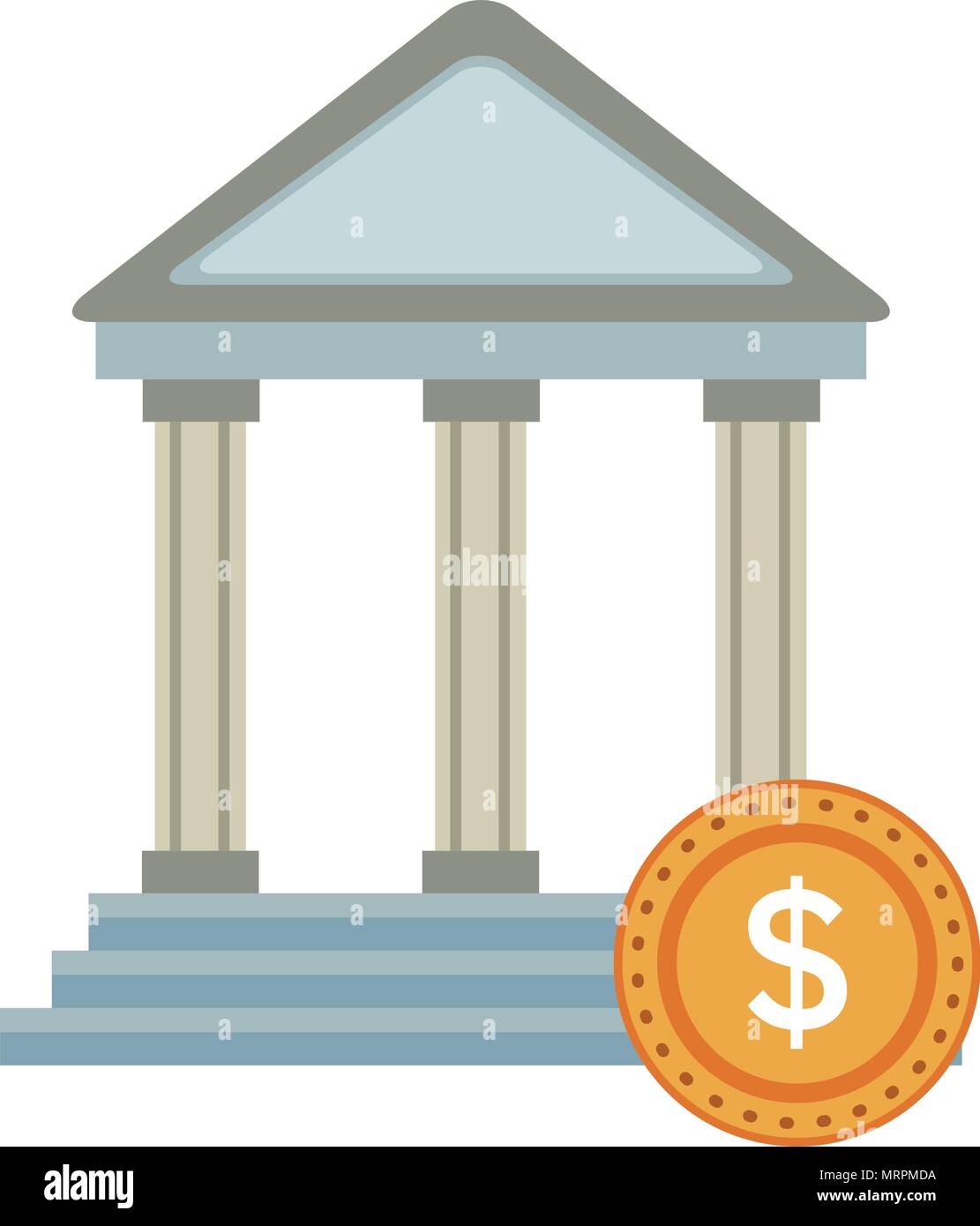 Bank building symbol Stock Vector Image & Art - Alamy