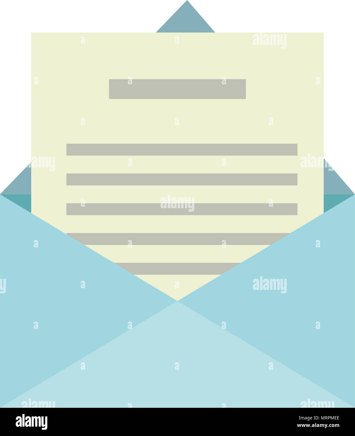 Envelope with letter Stock Vector Image & Art - Alamy