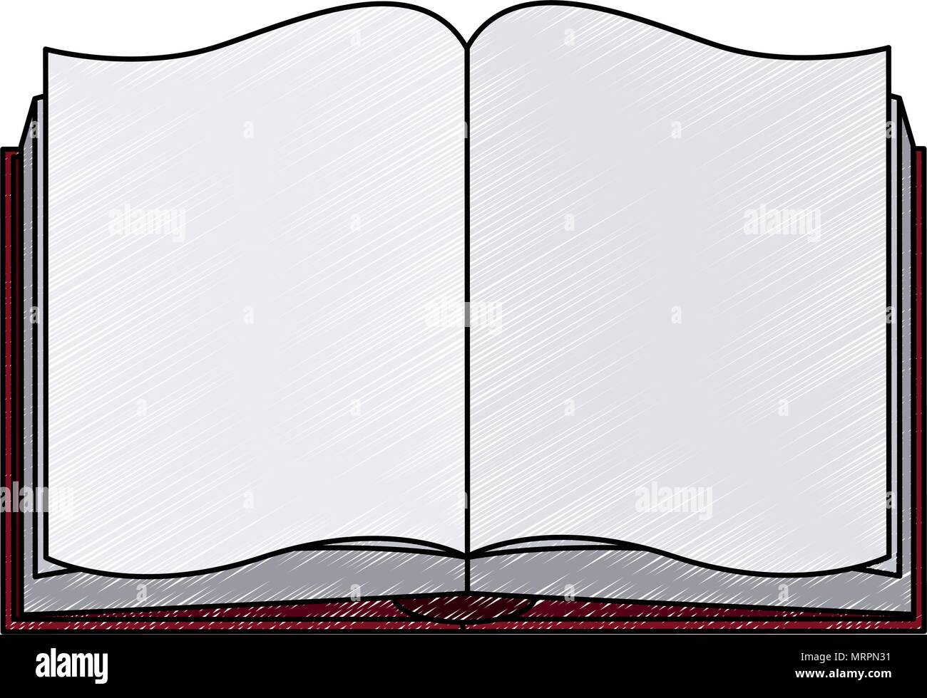 Book open symbol scribble Stock Vector Image & Art - Alamy