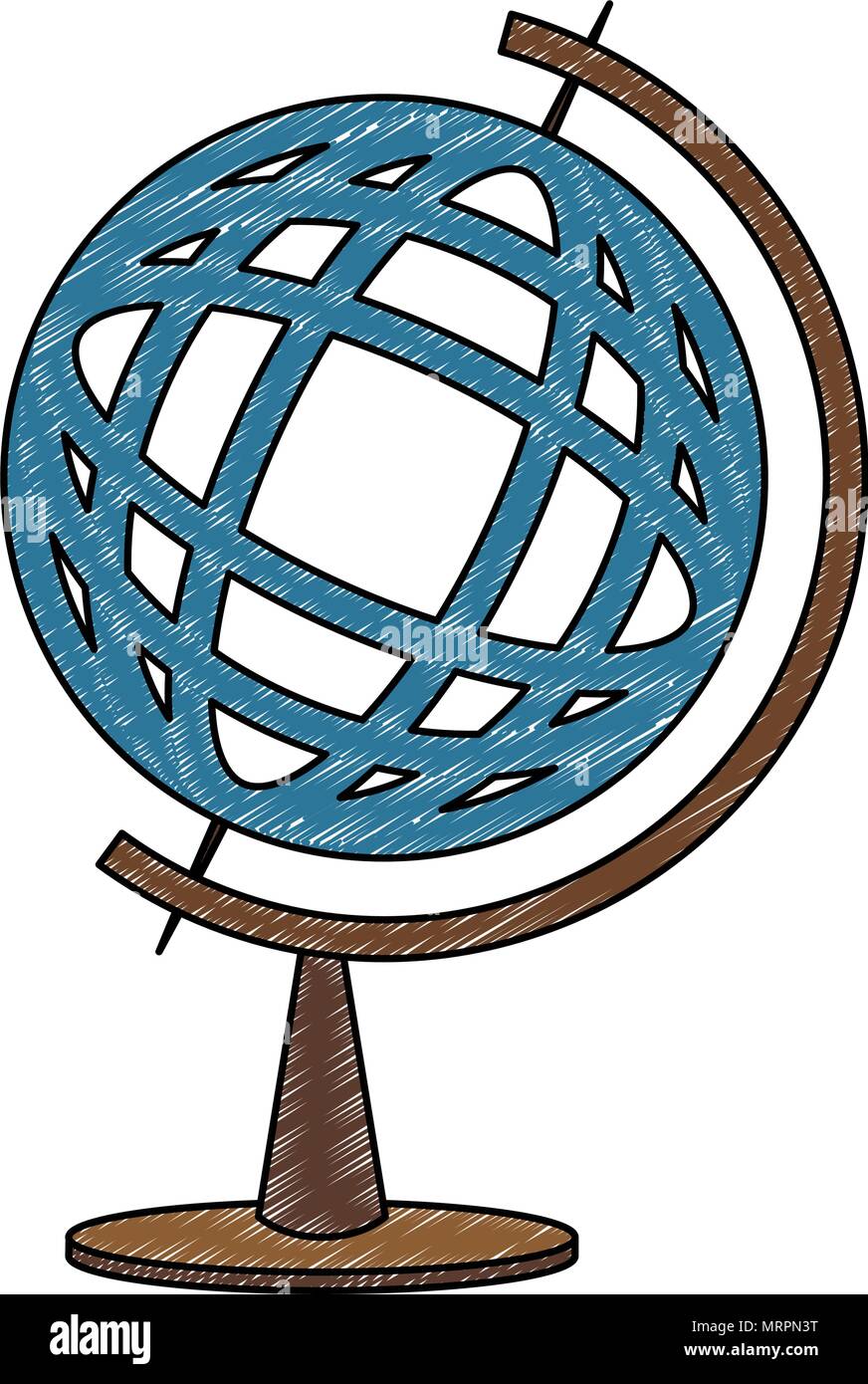 World globe symbol scribble Stock Vector Image & Art - Alamy