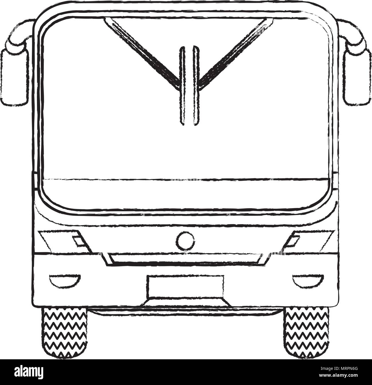 grunge front bus city transport passenger Stock Vector Image & Art - Alamy