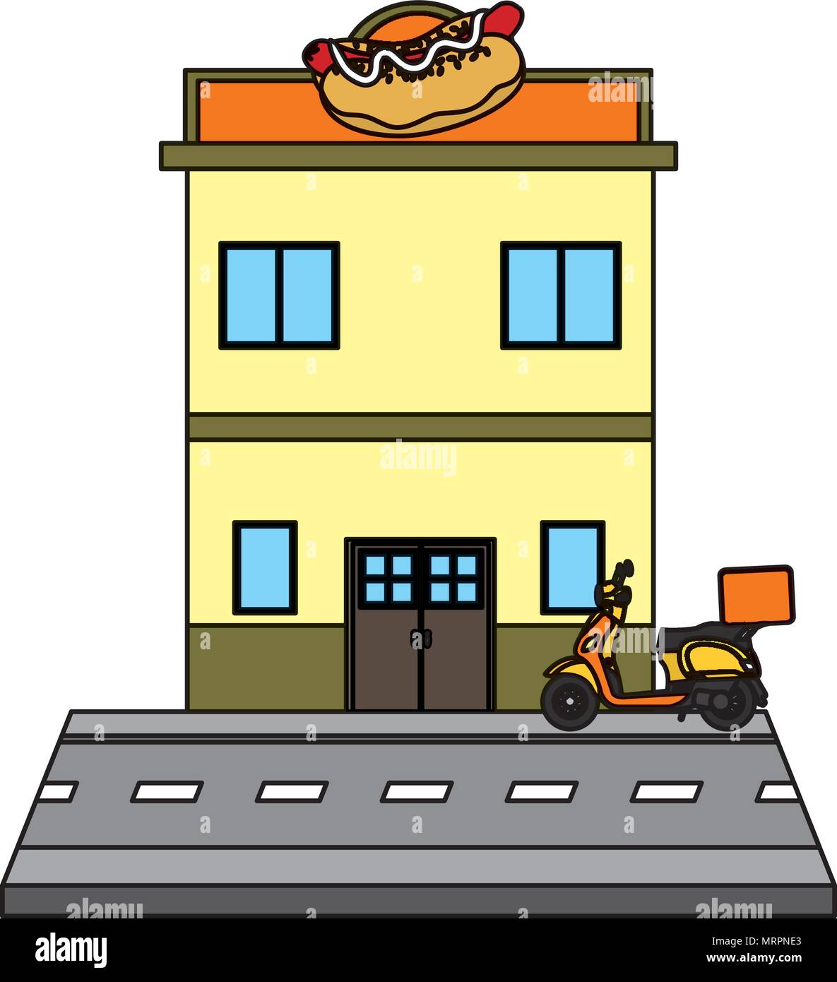 Parcel service dog Stock Vector Images - Alamy