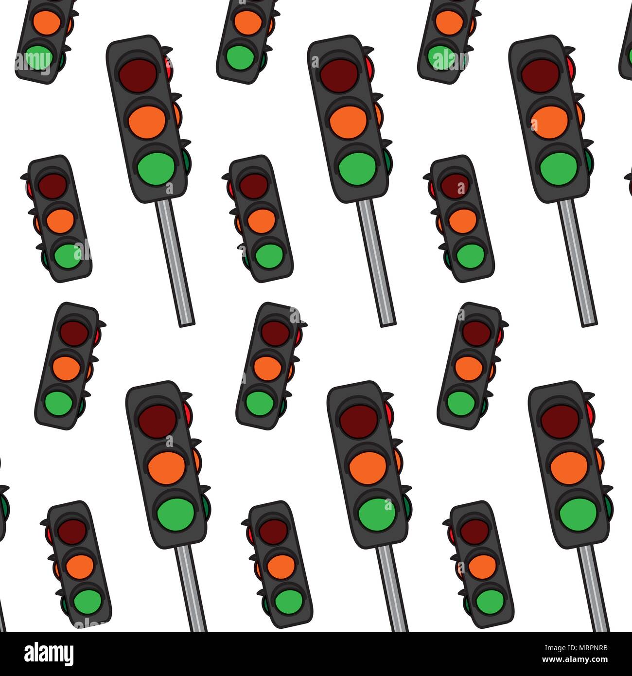 color safety traffic light transport background Stock Vector Image ...