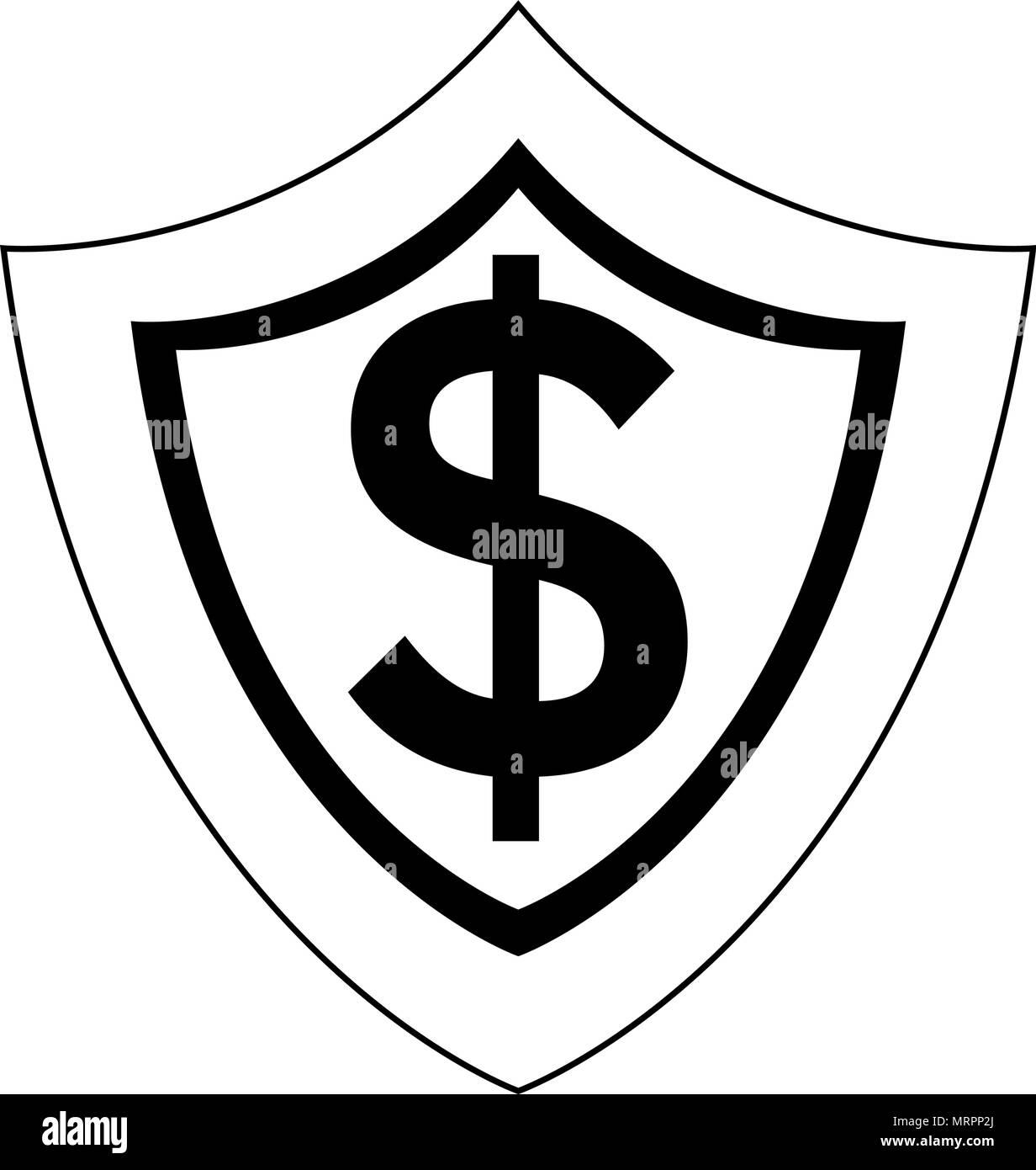 Money shield Black and White Stock Photos & Images - Alamy