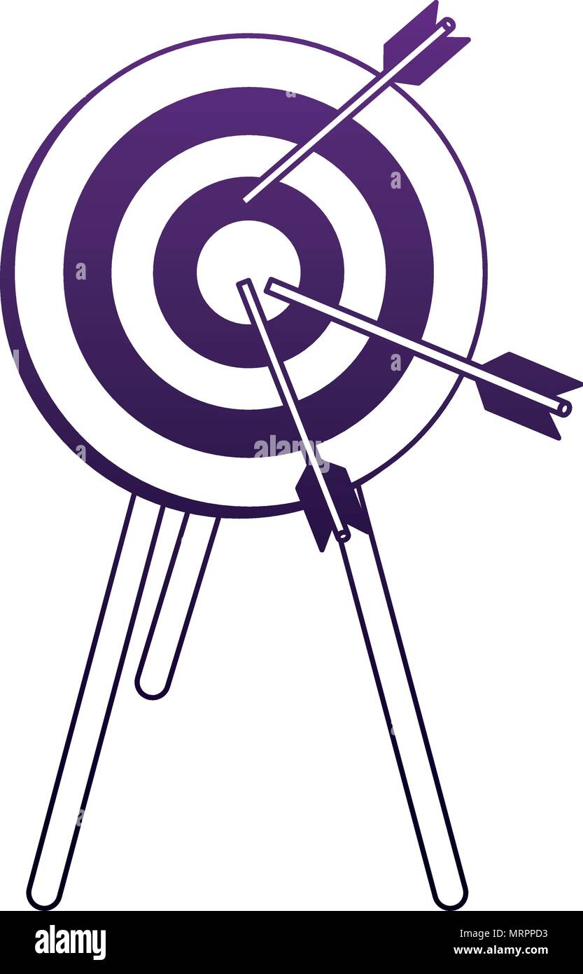 Target dartboard symbol in purple lines Stock Vector Image & Art - Alamy