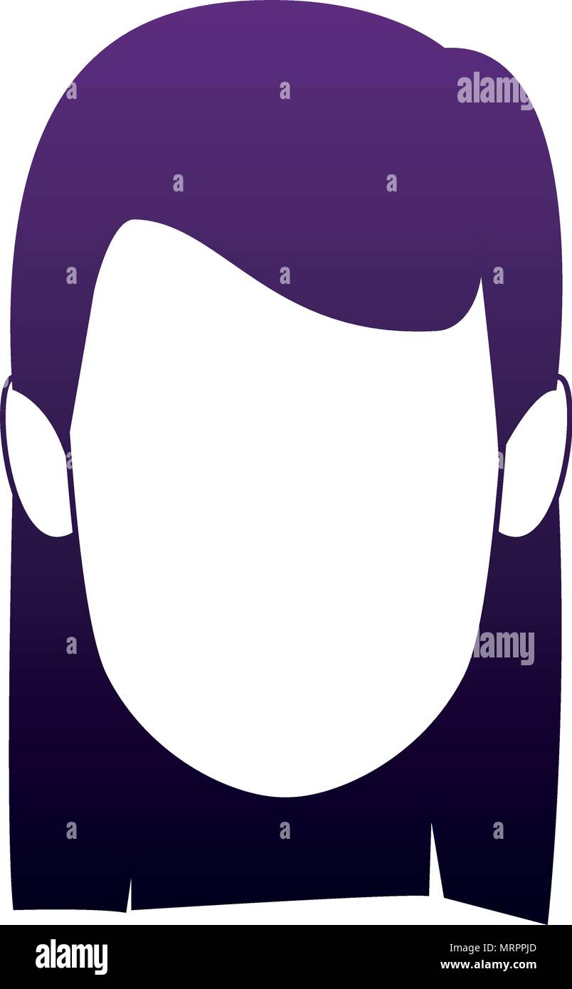 woman faceless head in purple lines Stock Vector Image & Art - Alamy