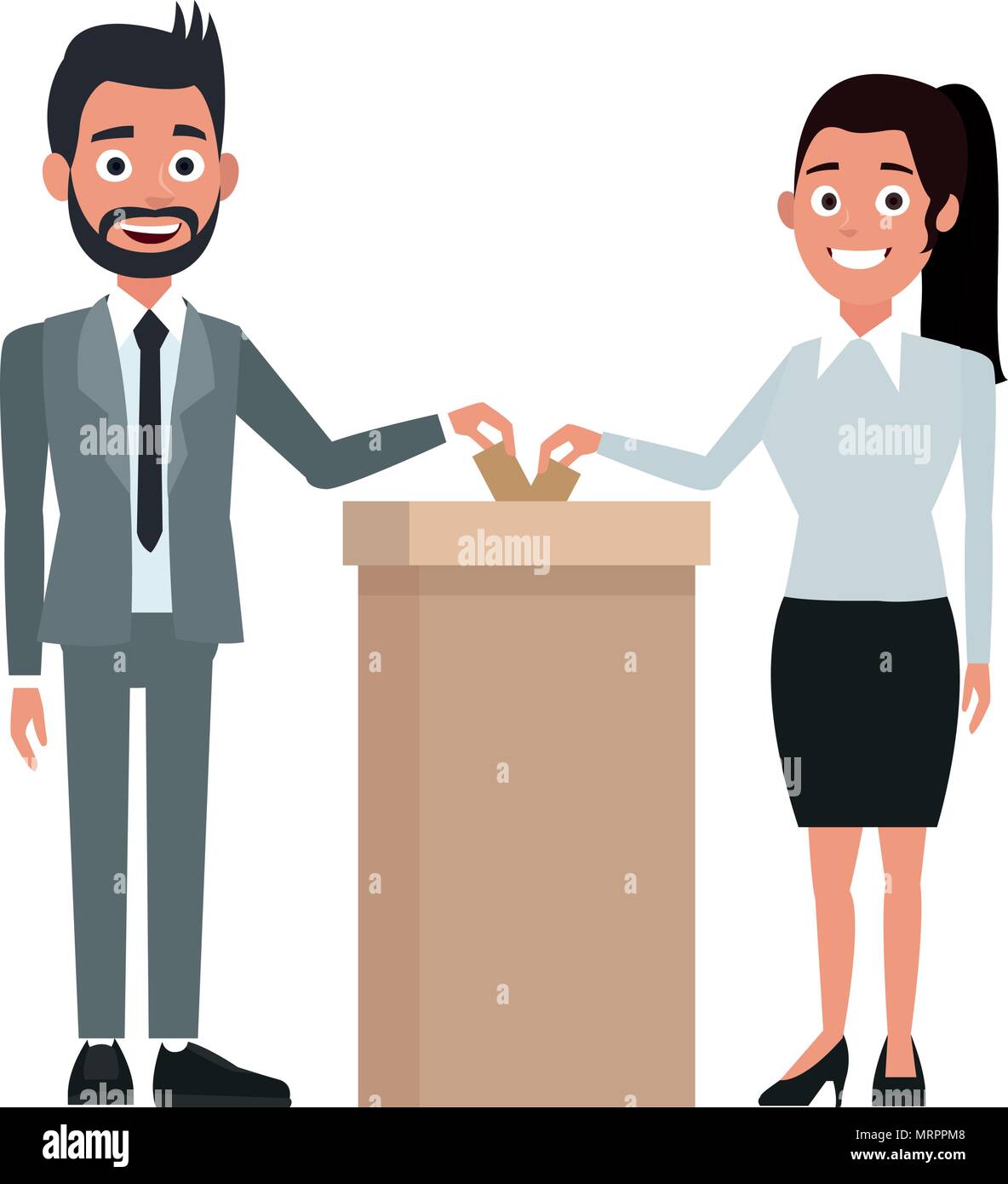 Politicians voting cartoon Stock Vector Image & Art - Alamy