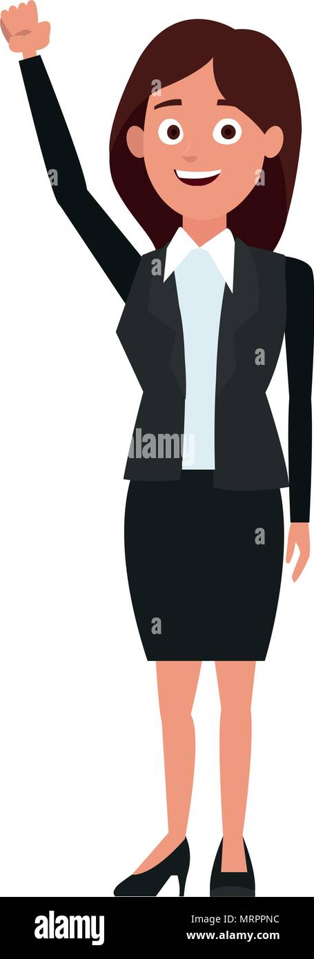 Waving Cartoon Woman High Resolution Stock Photography and Images - Alamy