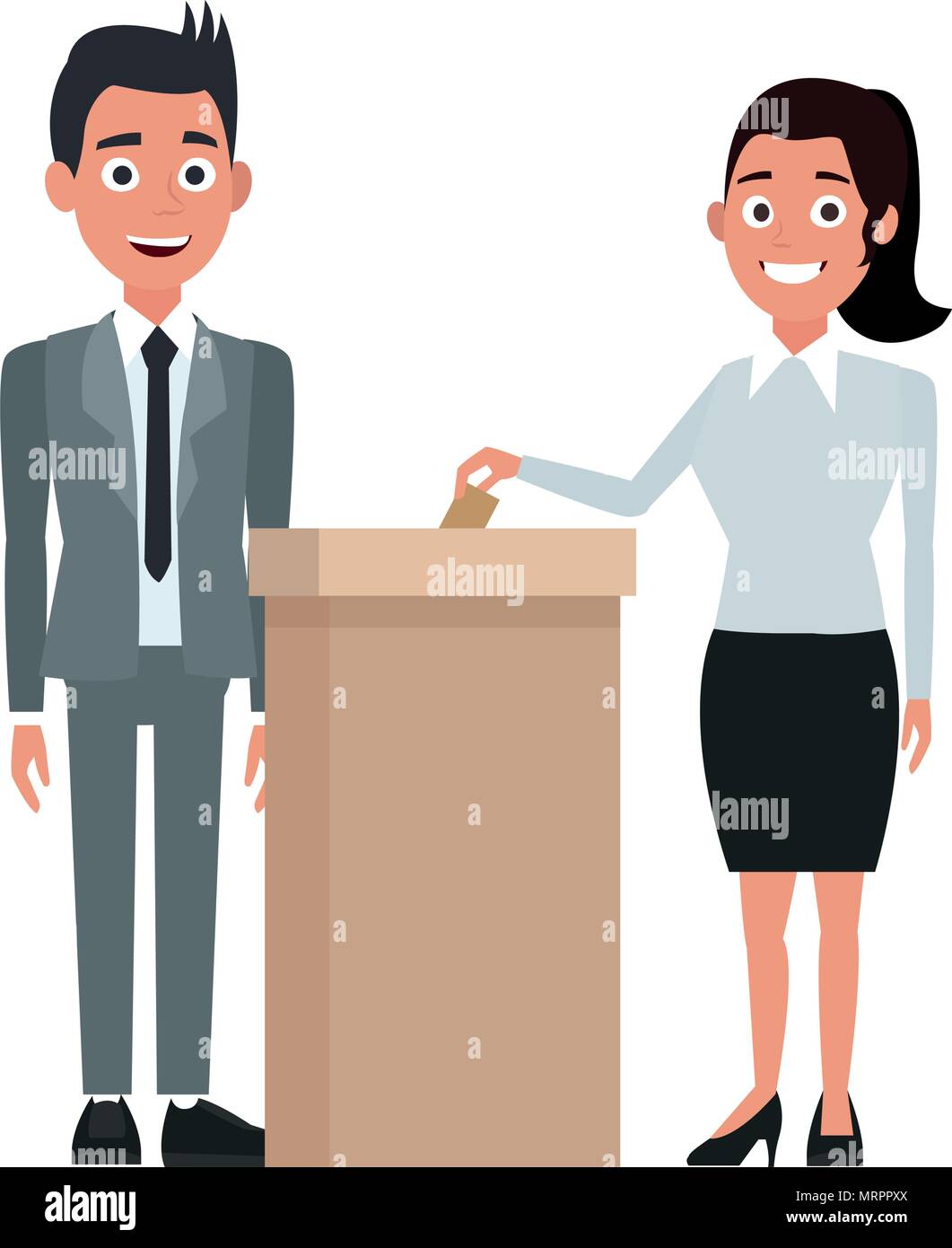 Politicians voting cartoon Stock Vector Image & Art - Alamy