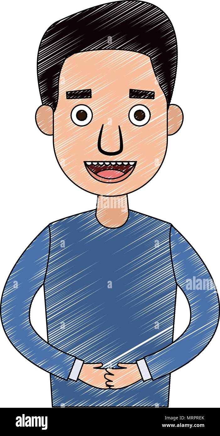 Young man cartoon scribble Stock Vector Image & Art - Alamy
