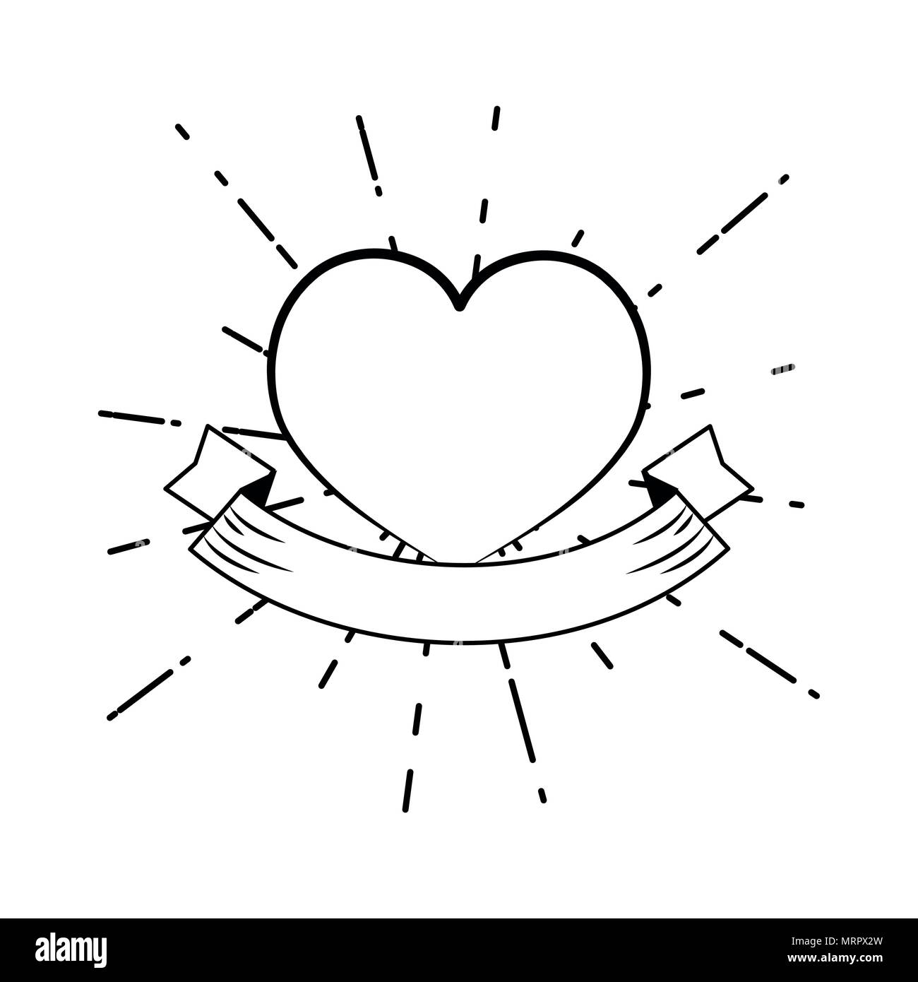 Heart hand draw Stock Vector Image & Art - Alamy
