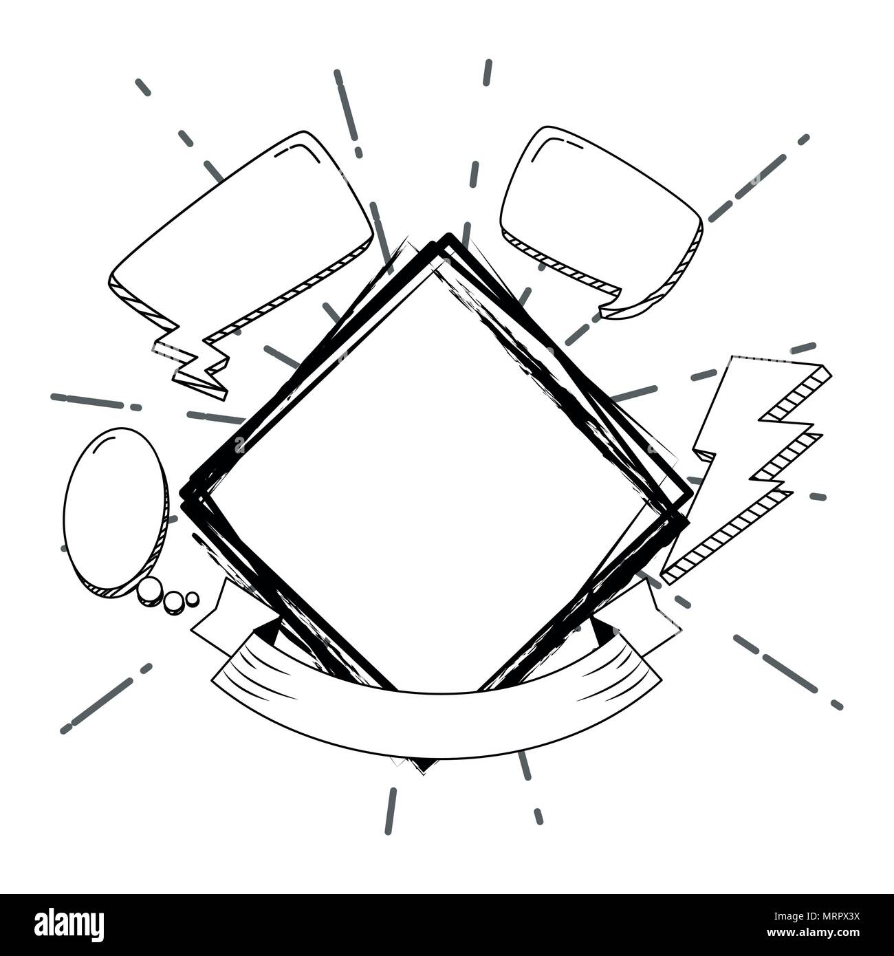Hand draw elements cartoons Stock Vector Image & Art - Alamy