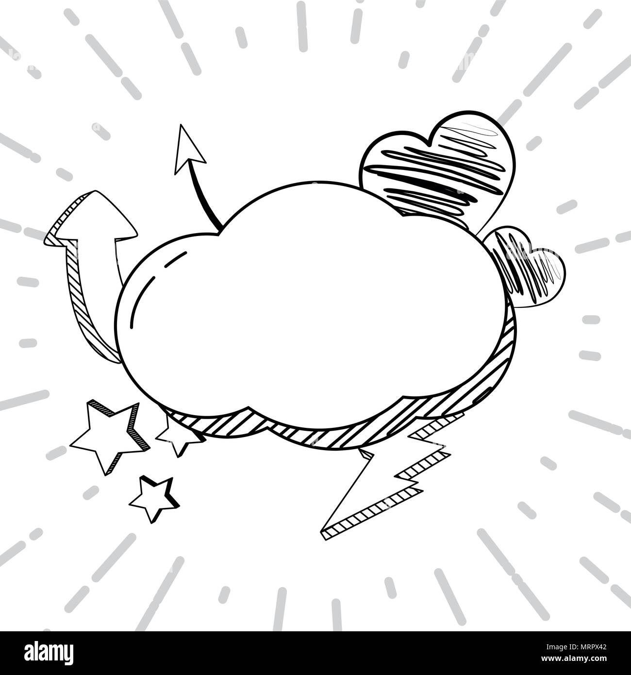 Hand draw elements cartoons Stock Vector Image & Art - Alamy