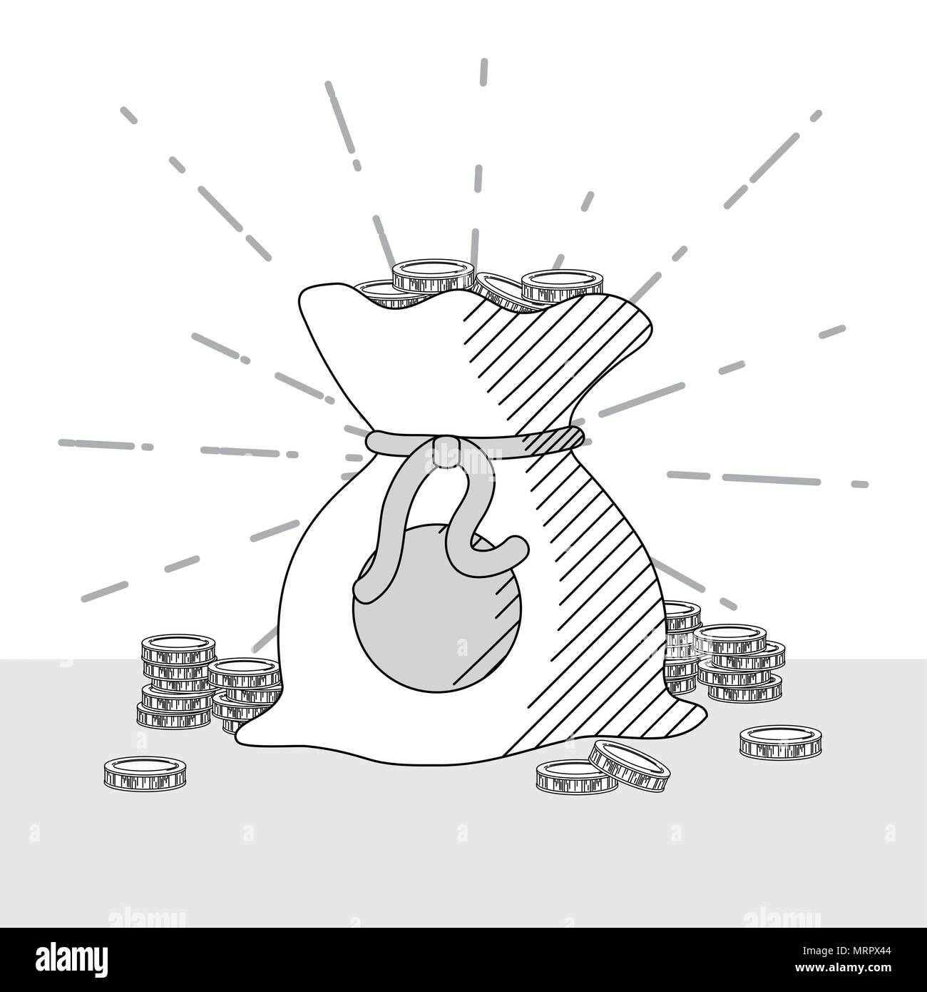 Hand draw money and business cartoons Stock Vector Image & Art - Alamy