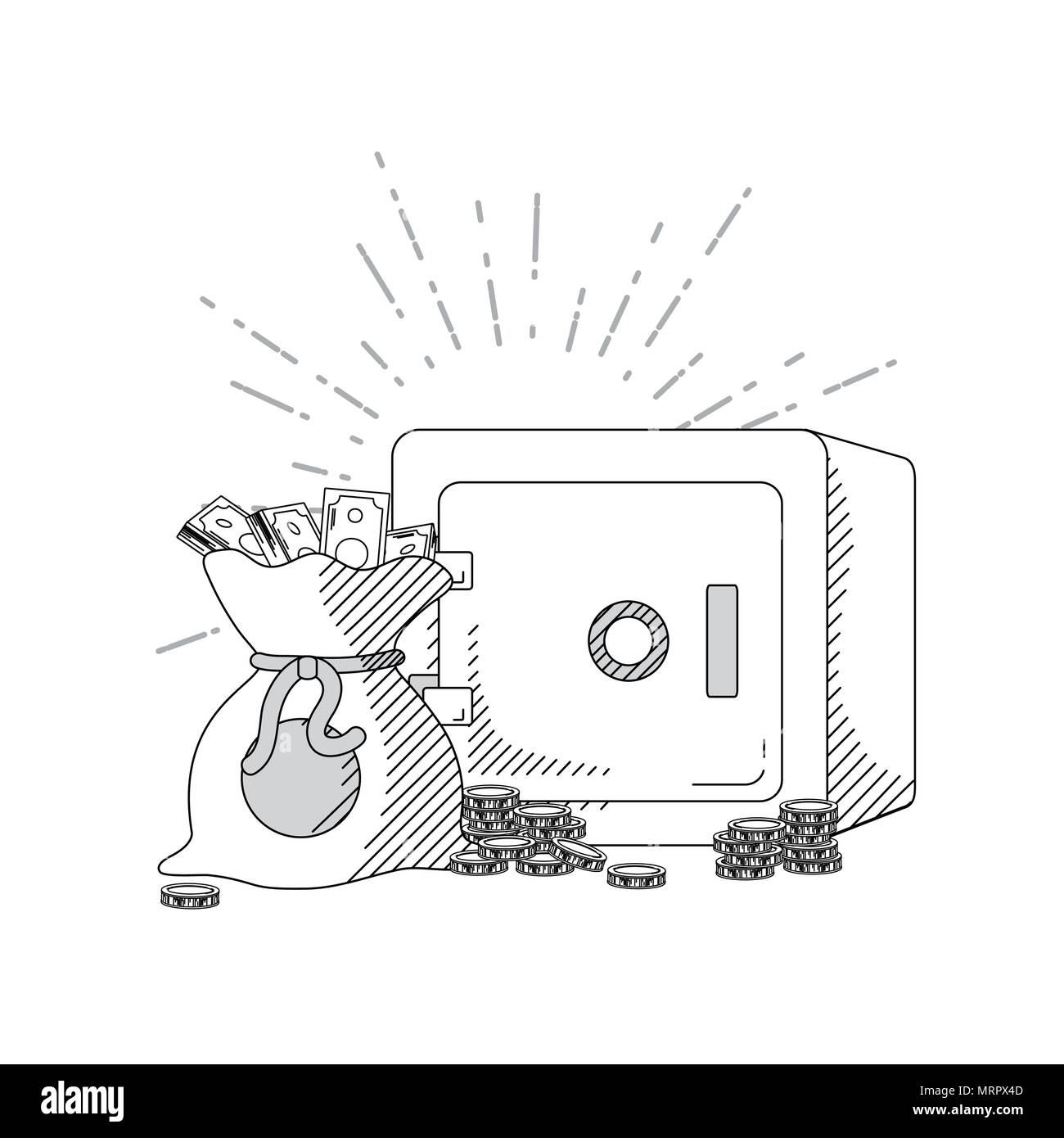 Hand draw money and business cartoons Stock Vector Image & Art - Alamy