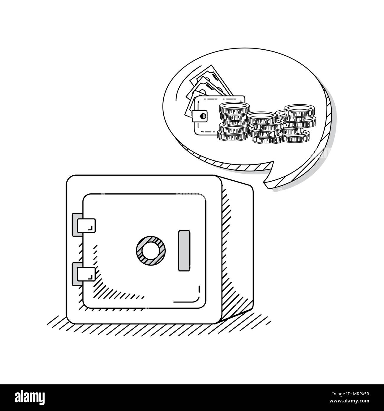 Hand draw money and business cartoons Stock Vector Image & Art - Alamy