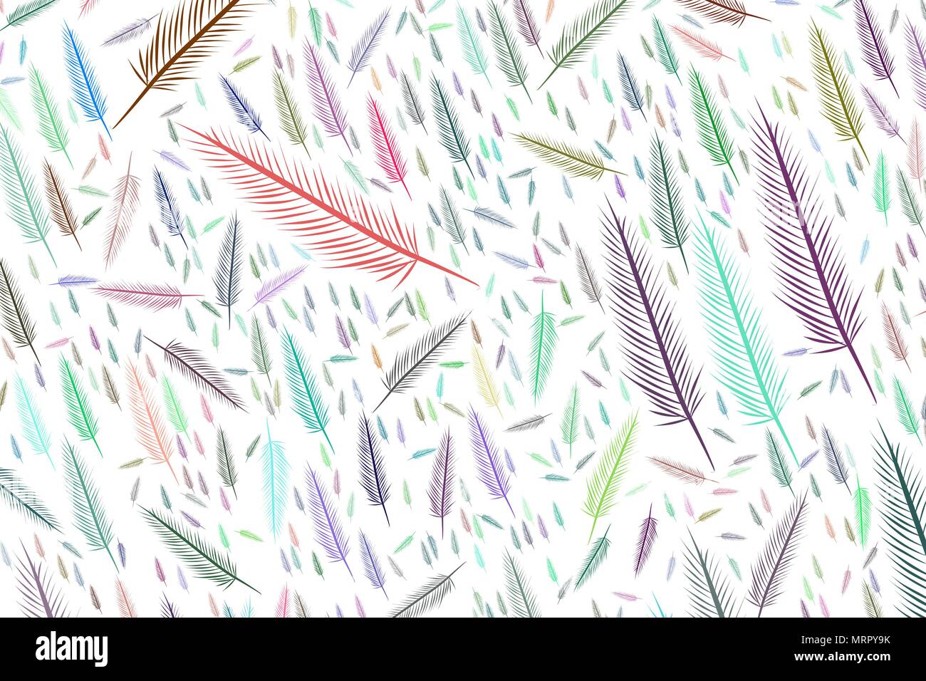 Abstract illustrations of feather, conceptual. Good for design ...