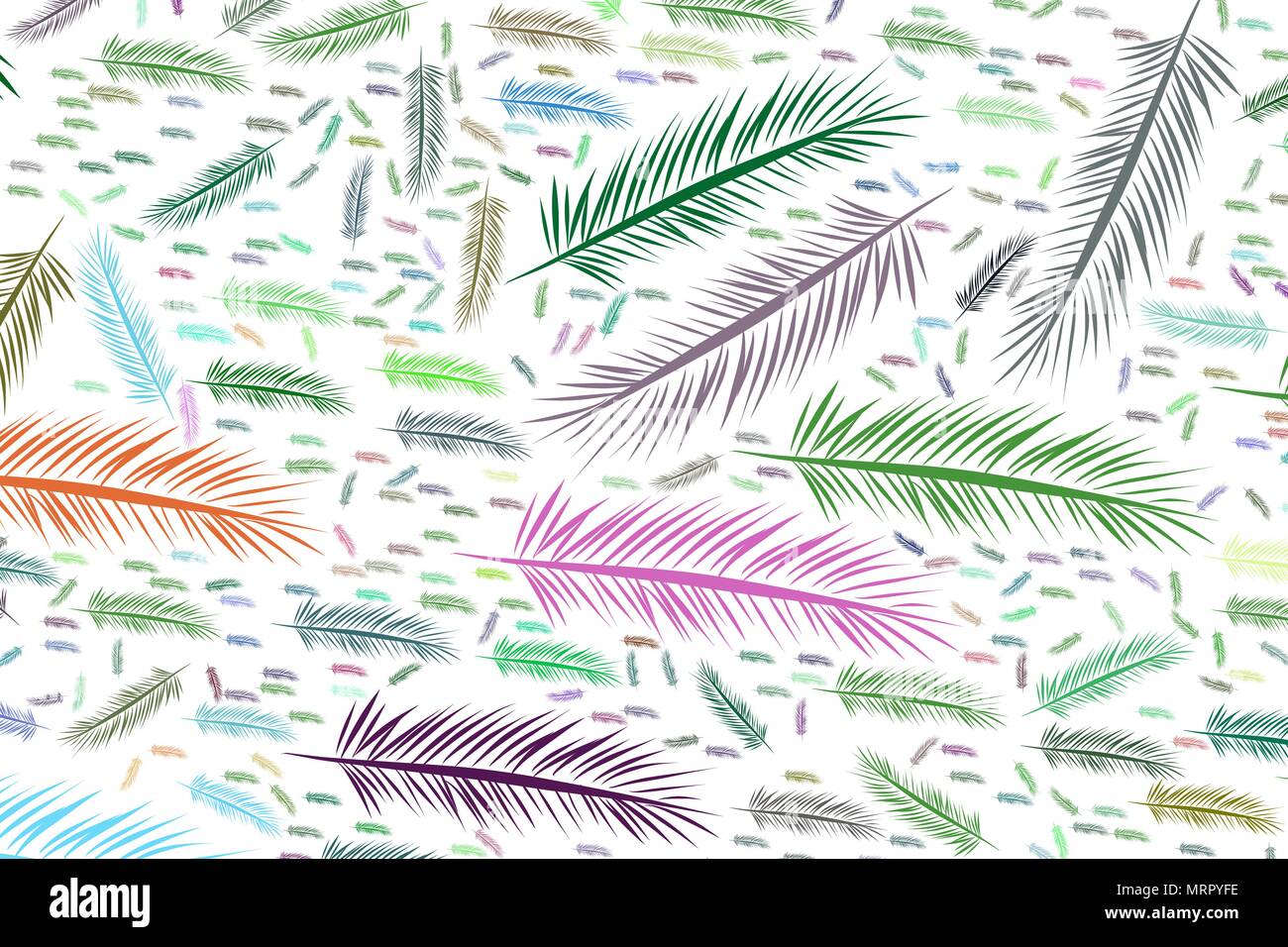 The feather illustrations background abstract, hand drawn. Cartoon ...