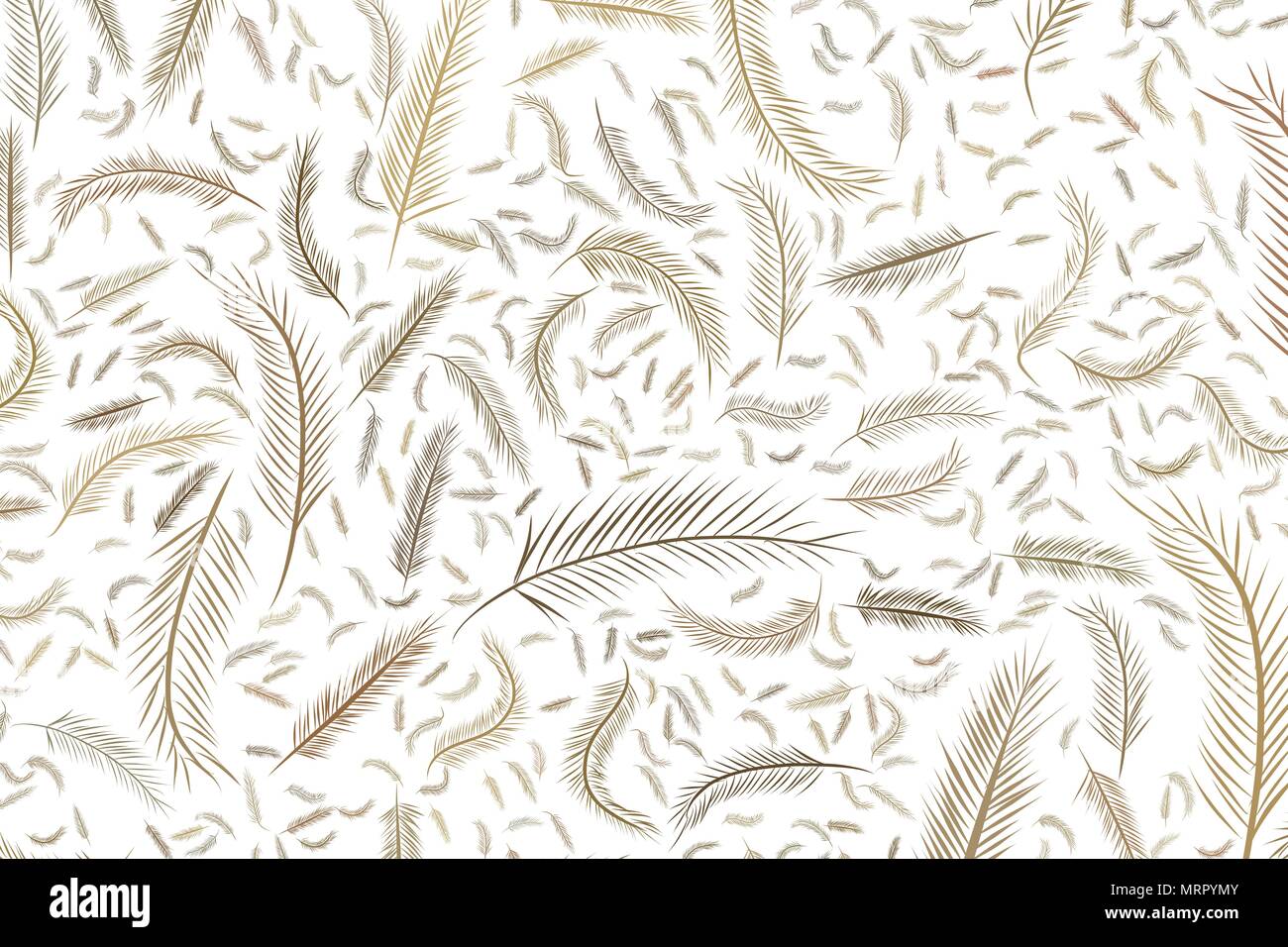 Abstract feather illustrations background. Cartoon style vector graphic ...