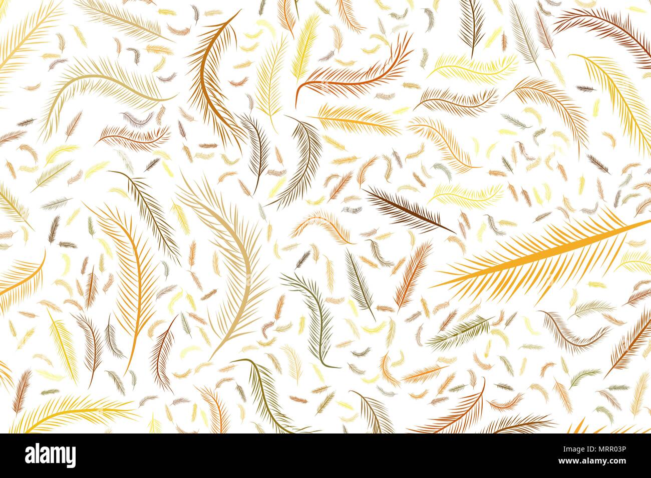 The feather illustrations background abstract, hand drawn. Cartoon ...