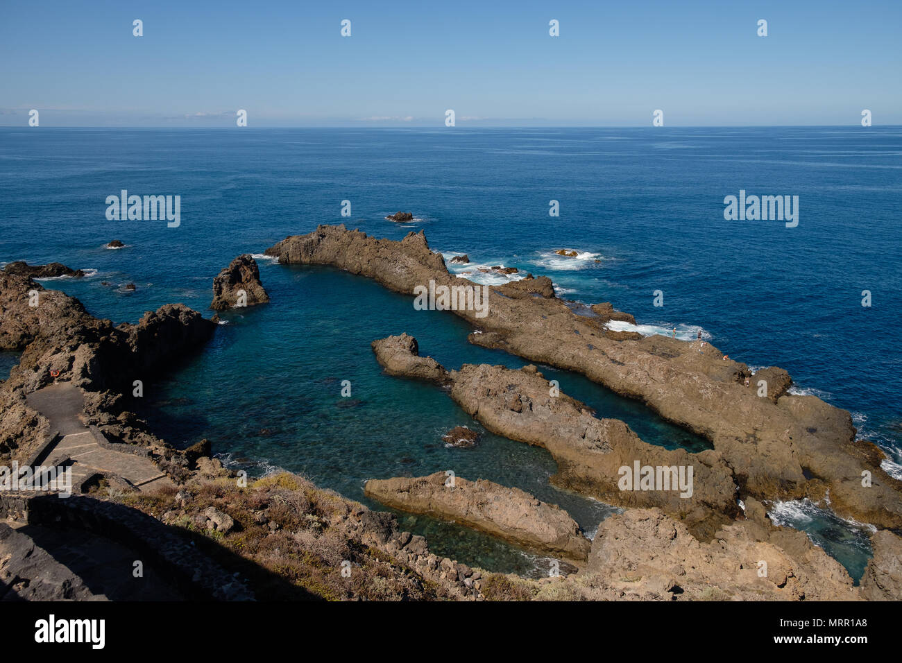 natural ocean swimming pools on Tenerife island. outdoor shot in Spain ...