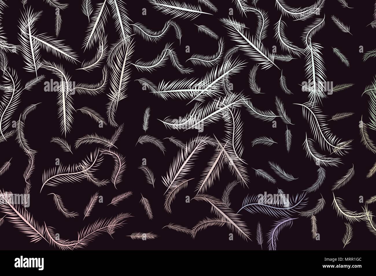Abstract feather illustrations background. Cartoon style vector graphic ...