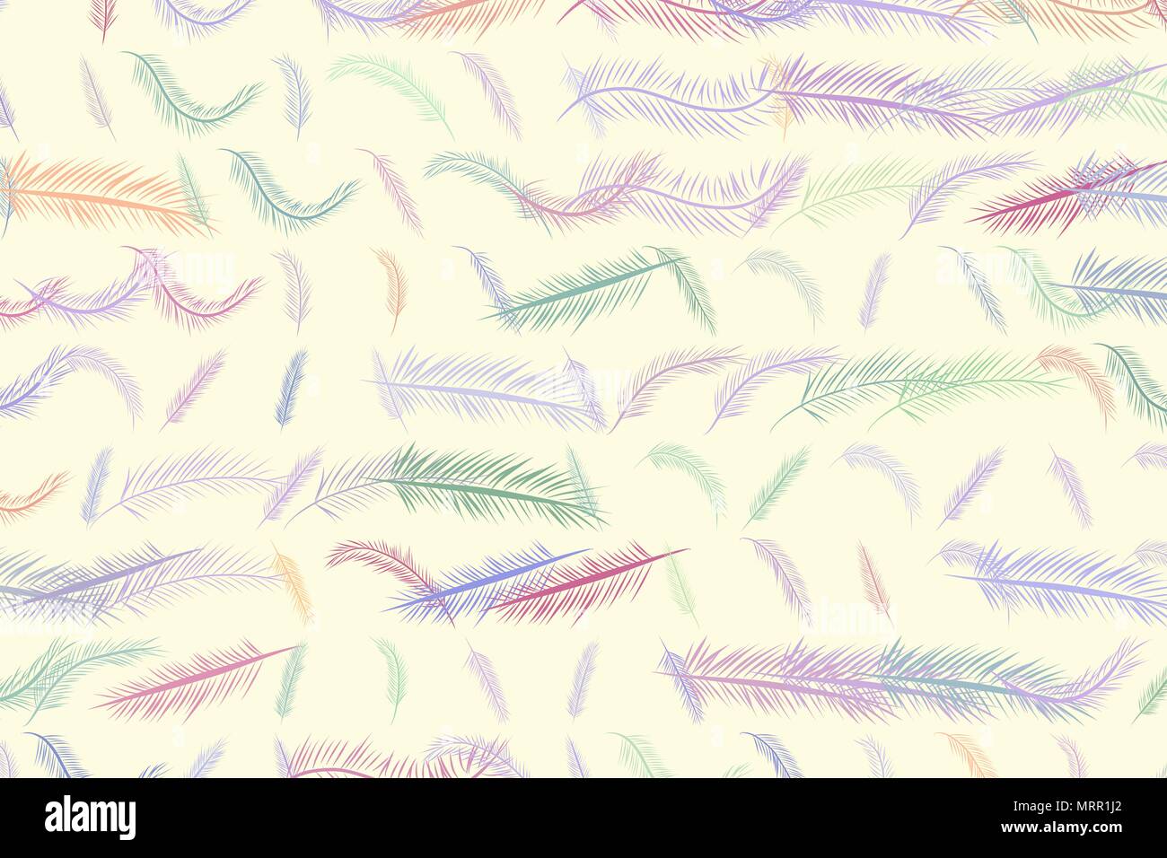 The feather illustrations background abstract, hand drawn. Cartoon ...