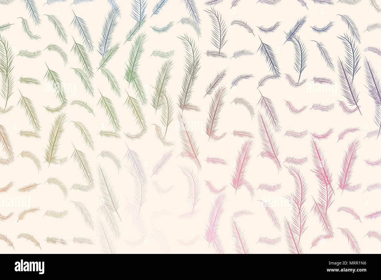 Abstract feather illustrations background. Cartoon style vector graphic ...
