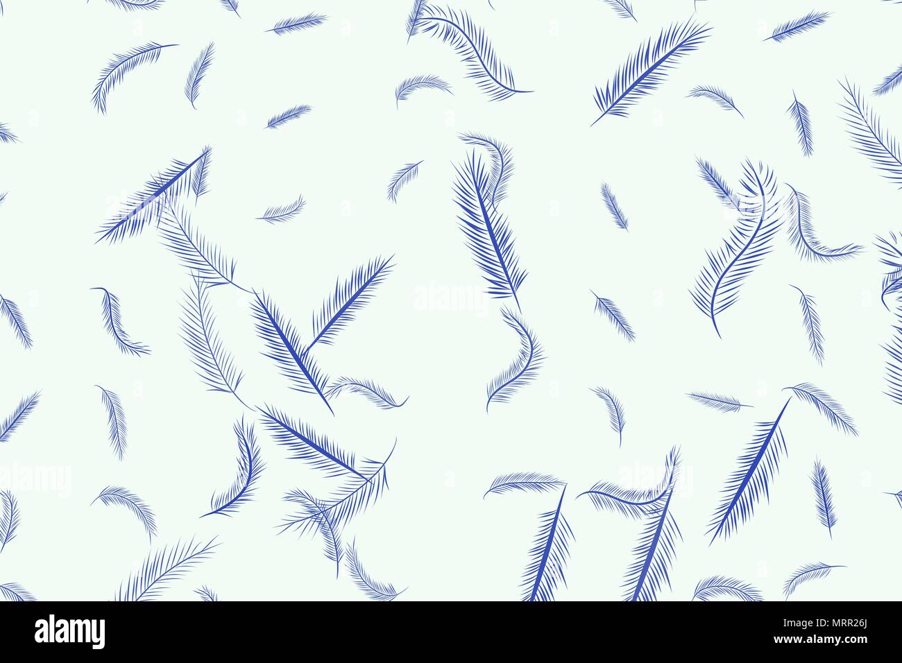 Abstract feather illustrations background. Cartoon style vector graphic ...