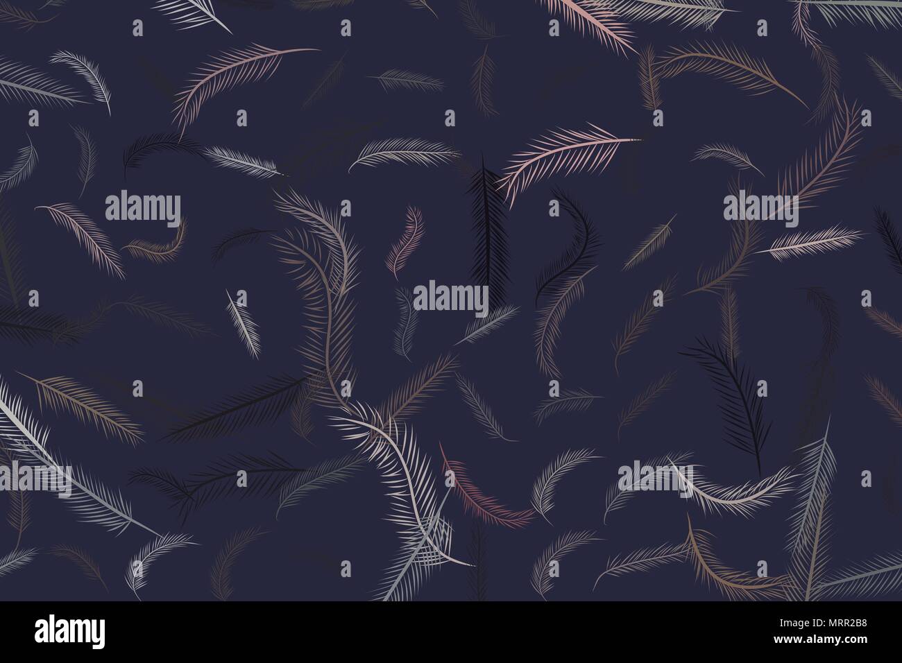 The feather illustrations background abstract, hand drawn. Cartoon ...