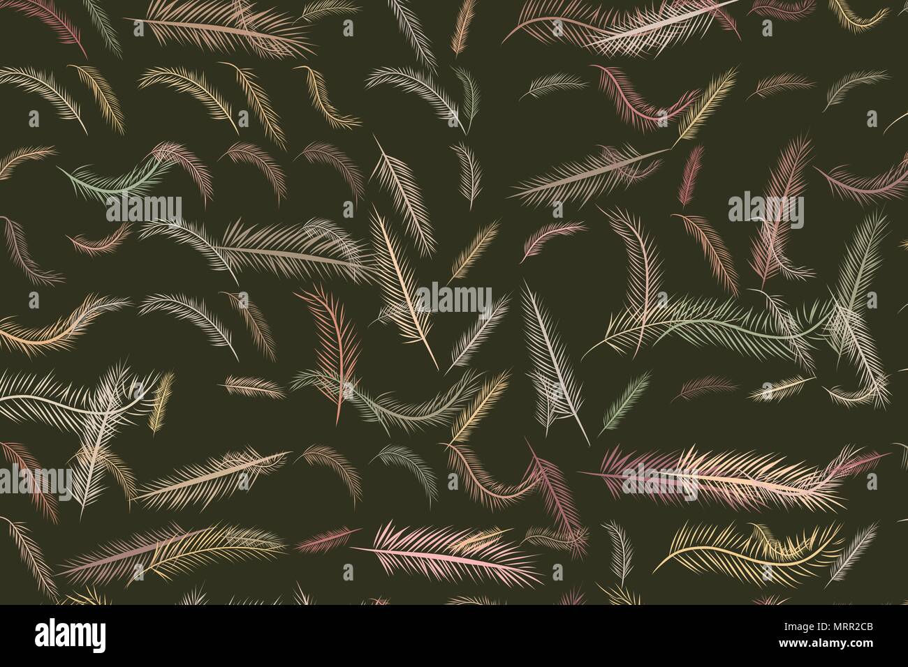 The feather illustrations background abstract, hand drawn. Cartoon ...
