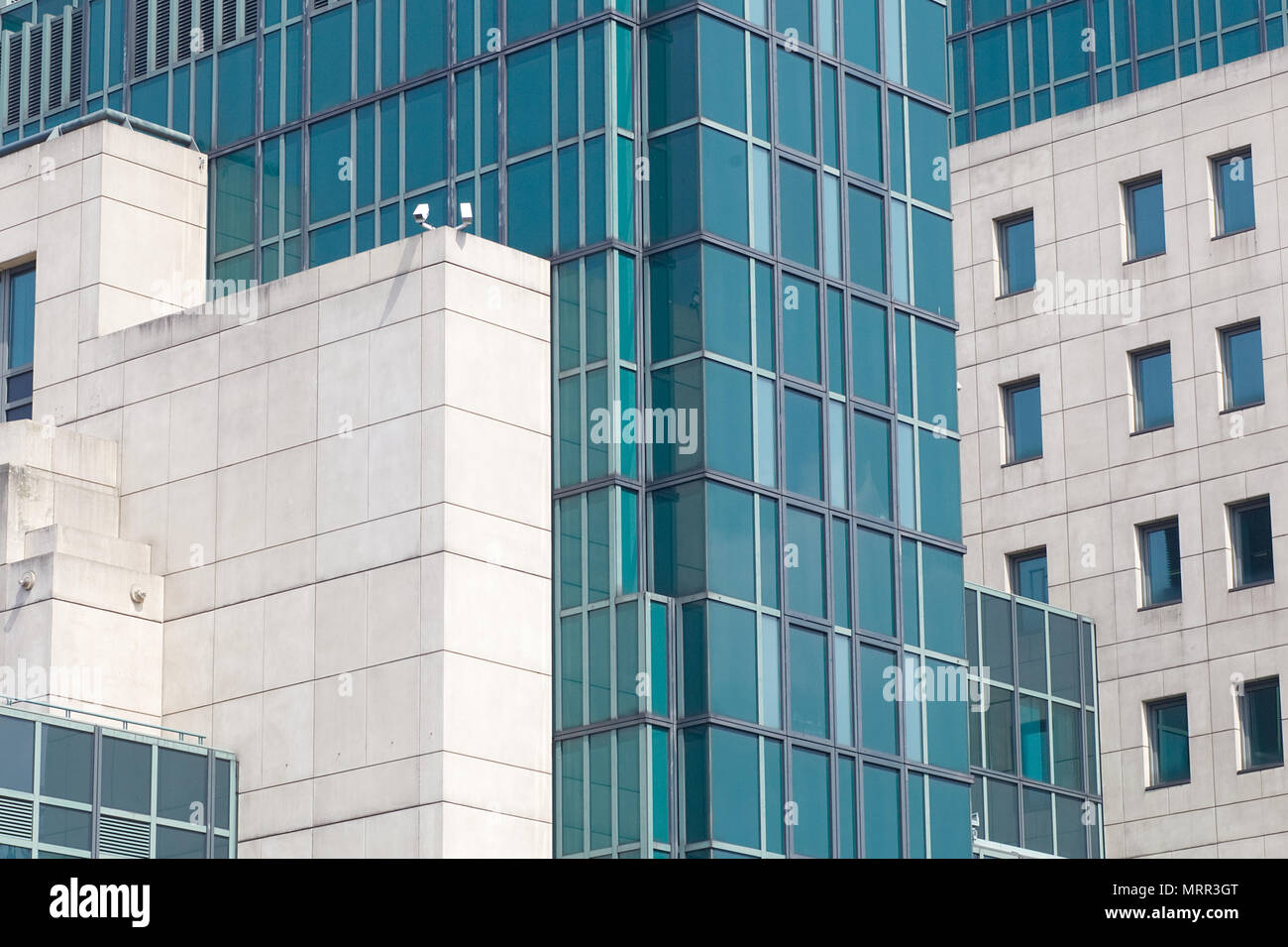 Abstract View of the SIS Building or MI6 Building at Vauxhall Cross ...