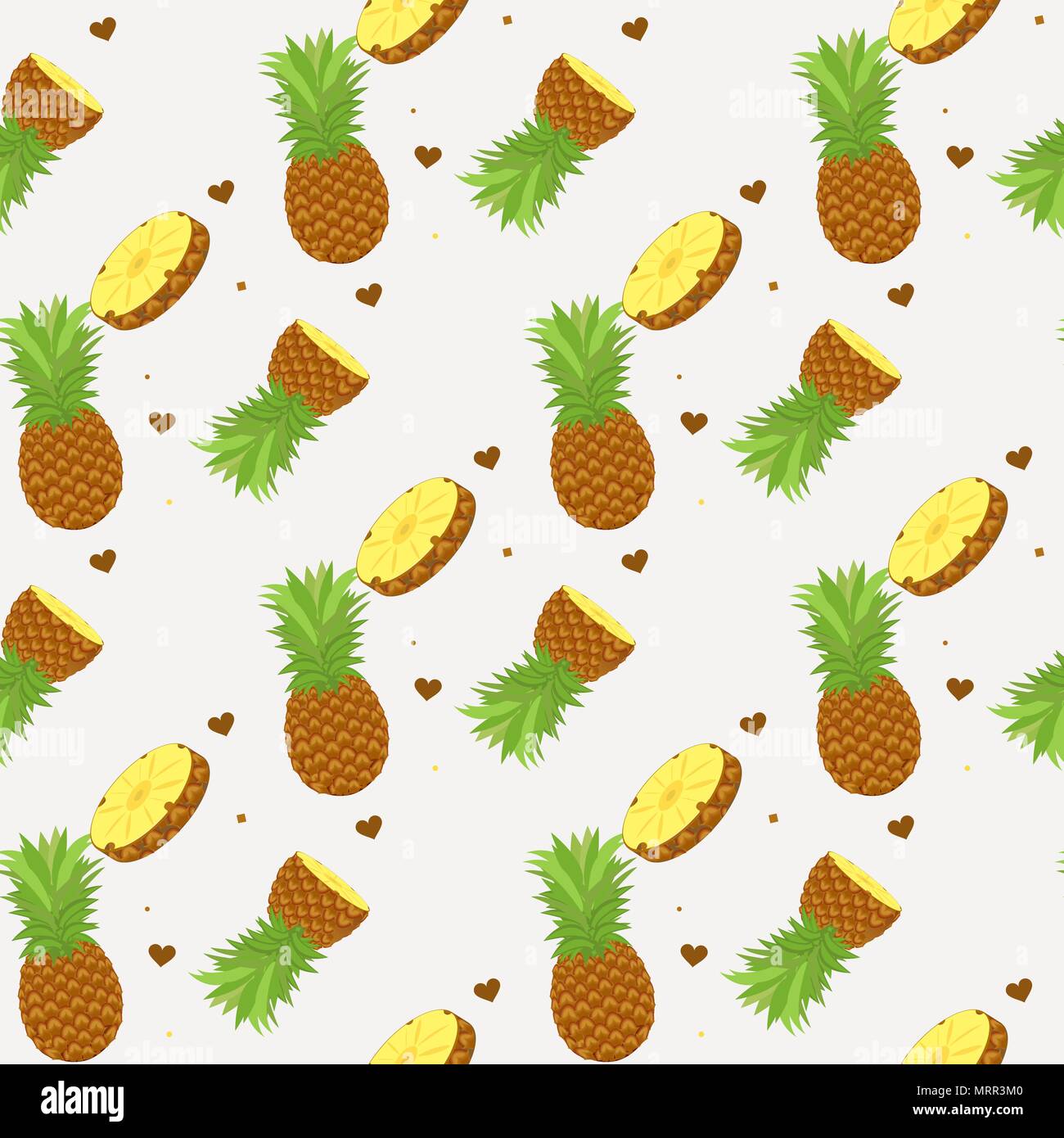 Seamless pineapple pattern for textile fabric or wallpaper backgrounds ...