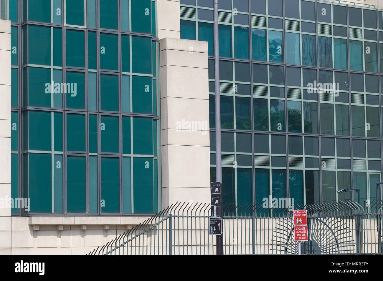 Abstract View of the SIS Building or MI6 Building at Vauxhall Cross ...