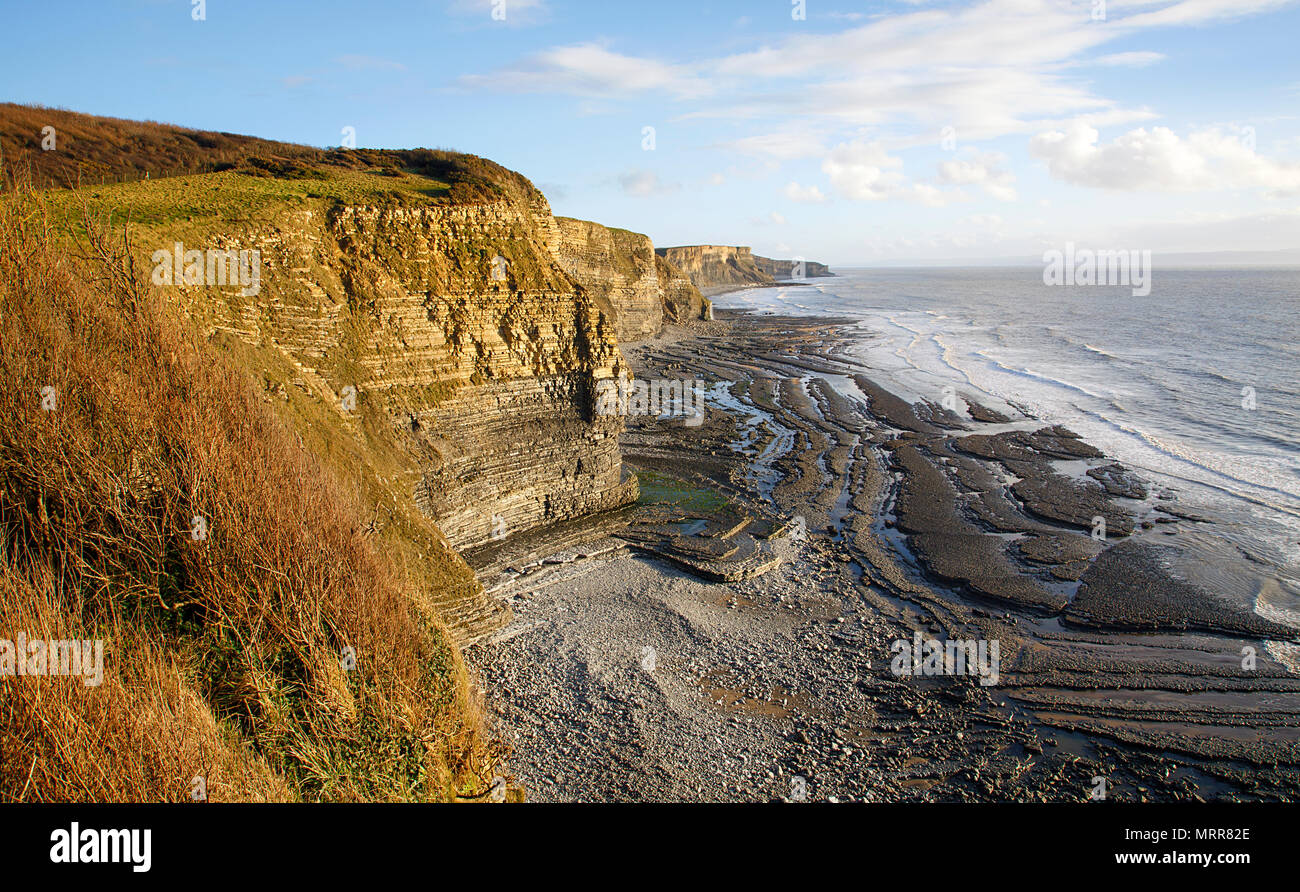 Dunraven Bay also known as Southerndown Beach on the Glamorgan Heritage ...