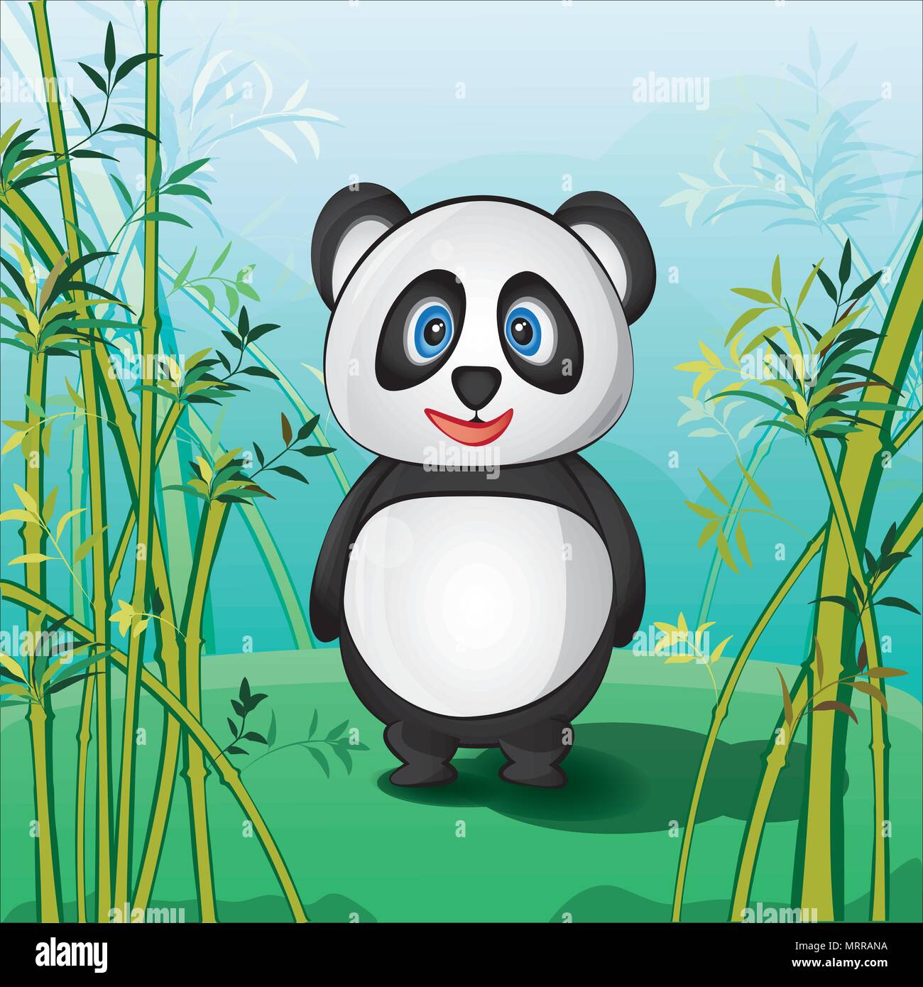 Baby Panda Illustration Stock Vector Image & Art - Alamy