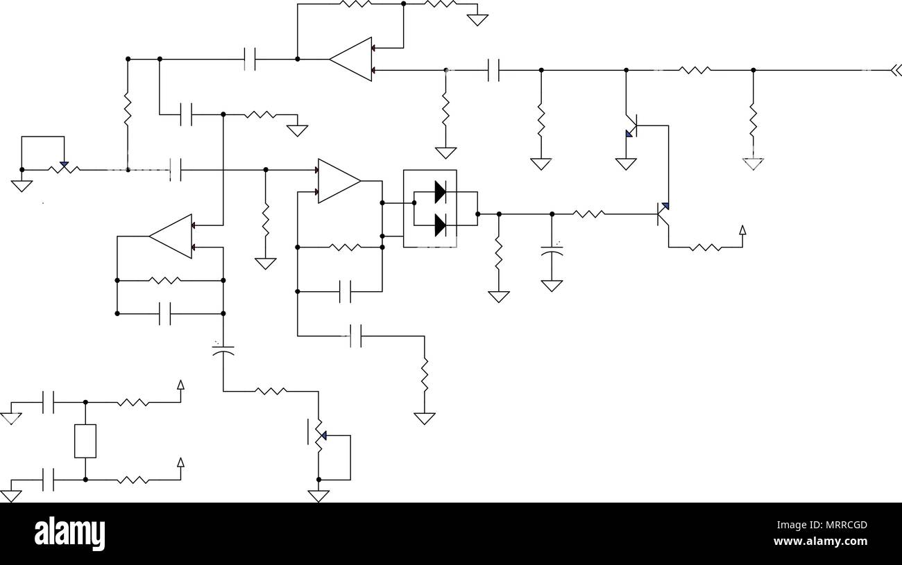 Electric scheme - fantasy technology vector background Stock Vector ...