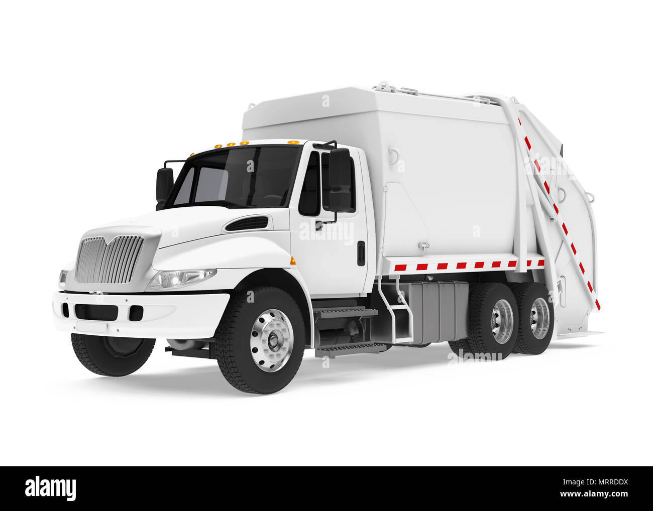 Garbage Truck Isolated Stock Photo - Alamy