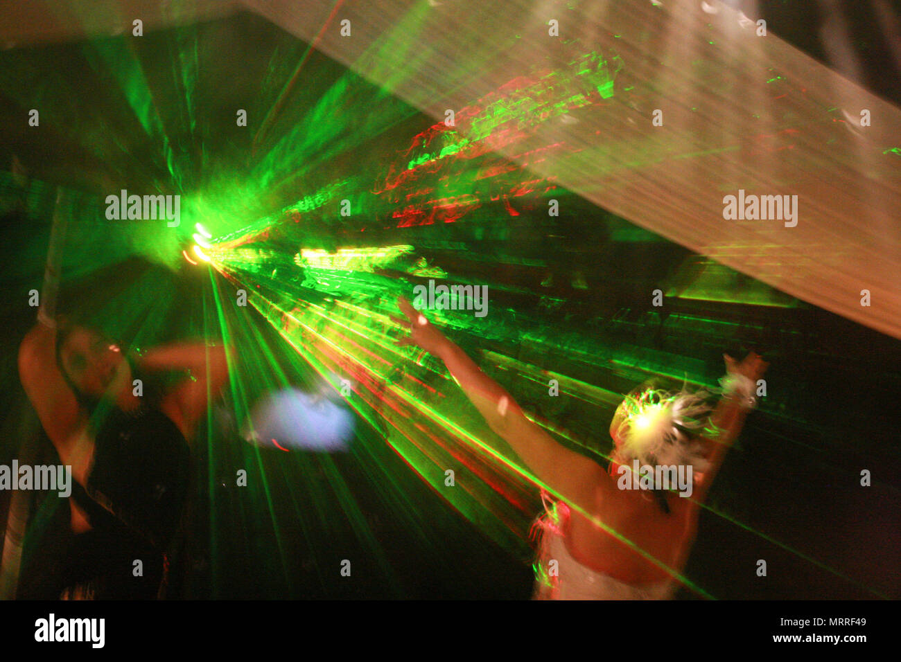 Lazer beam woman hi-res stock photography and images - Alamy