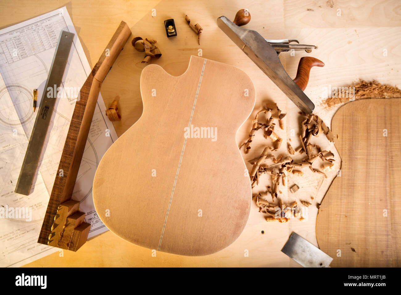 Luthier - Guitar Builders Workshop Stock Photo - Alamy