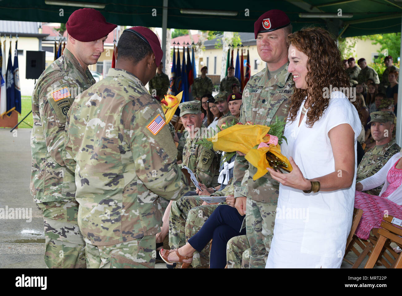 Mrs. Sherry Shaw, wife of the Lt. Col. Robert M. Shaw, incoming ...