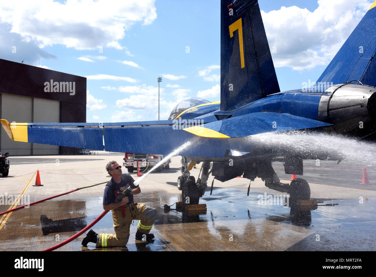 Kenneth Kallen of the Fire Department at Stewart Air National Guard ...