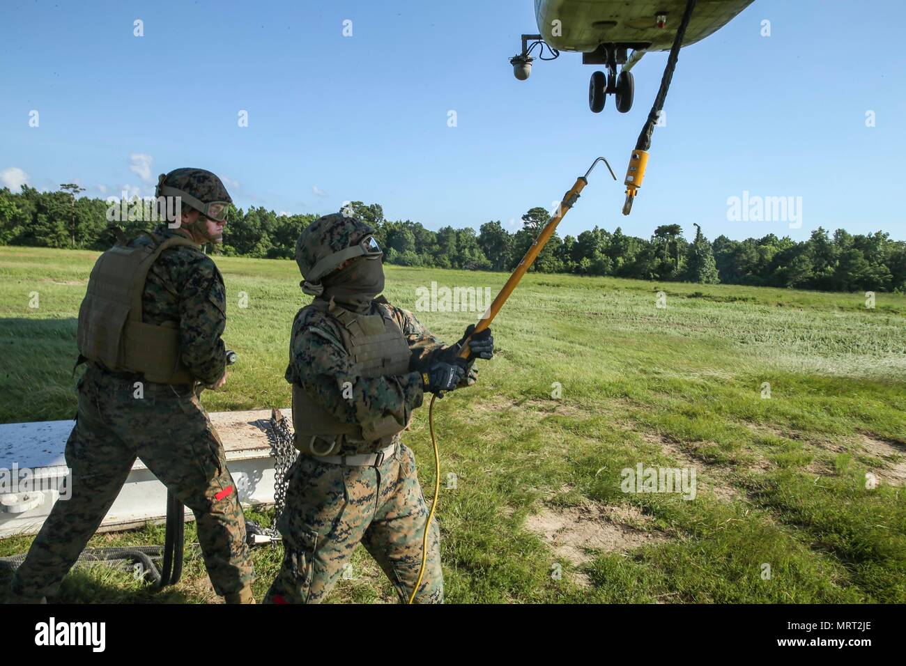 U.S. Marine Corps Pfc. Dillon R. Sterling, right, Landing Support ...