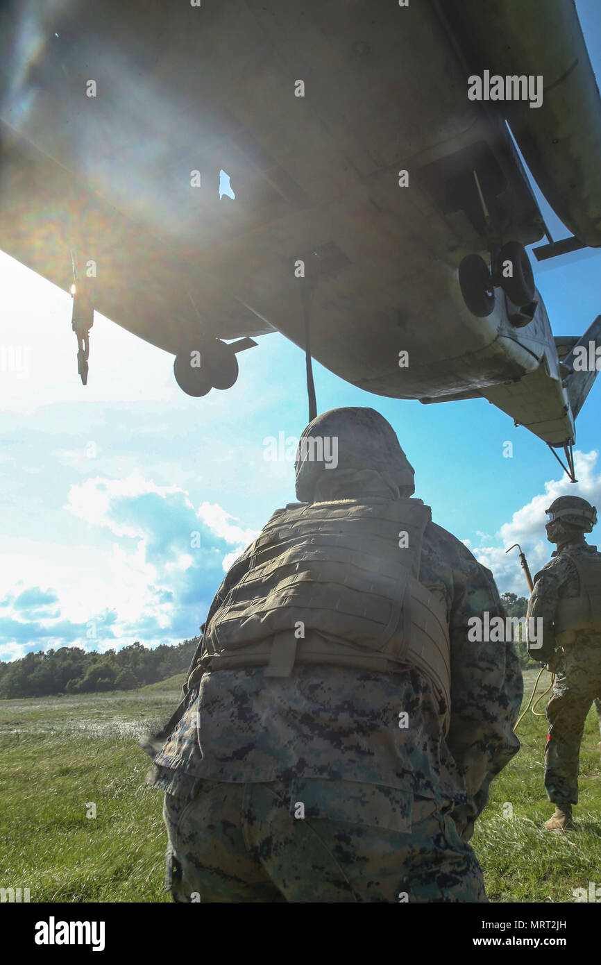 U.S. Marine Corps Pfc. Nathaniel Nelson, left, and Pfc. Tristan ...