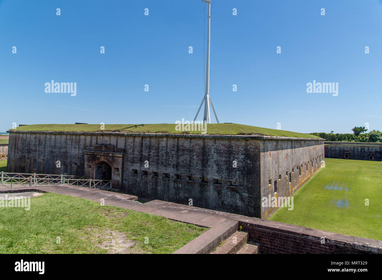 Fort Macon guards the entrance to the Beaufort Harbor in Emerald Isle ...