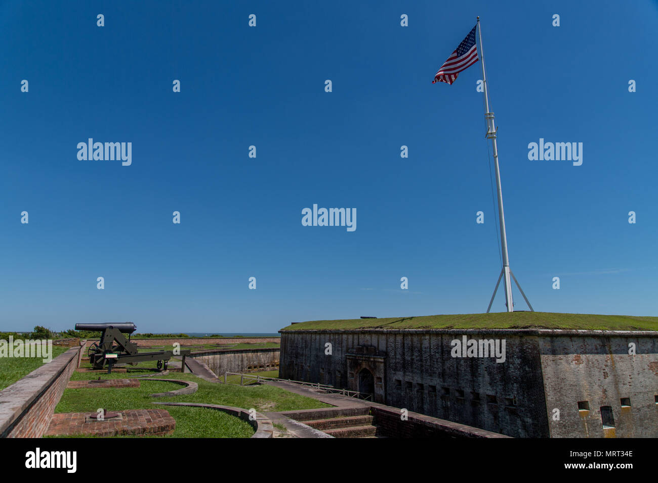 Fort Macon guards the entrance to the Beaufort Harbor in Emerald Isle ...