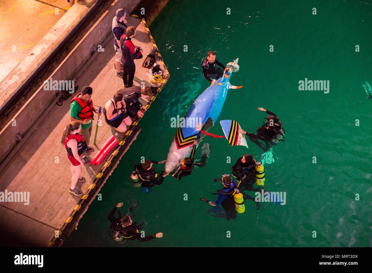 Fourth day of the International Human-Powered Submarine Races in the ...