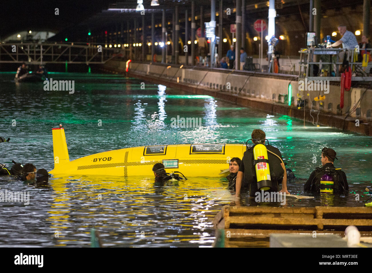 Fourth day of the International Human-Powered Submarine Races in the ...