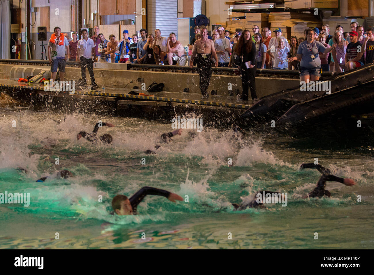 Fifth day of the International Human-Powered Submarine Races in the ...