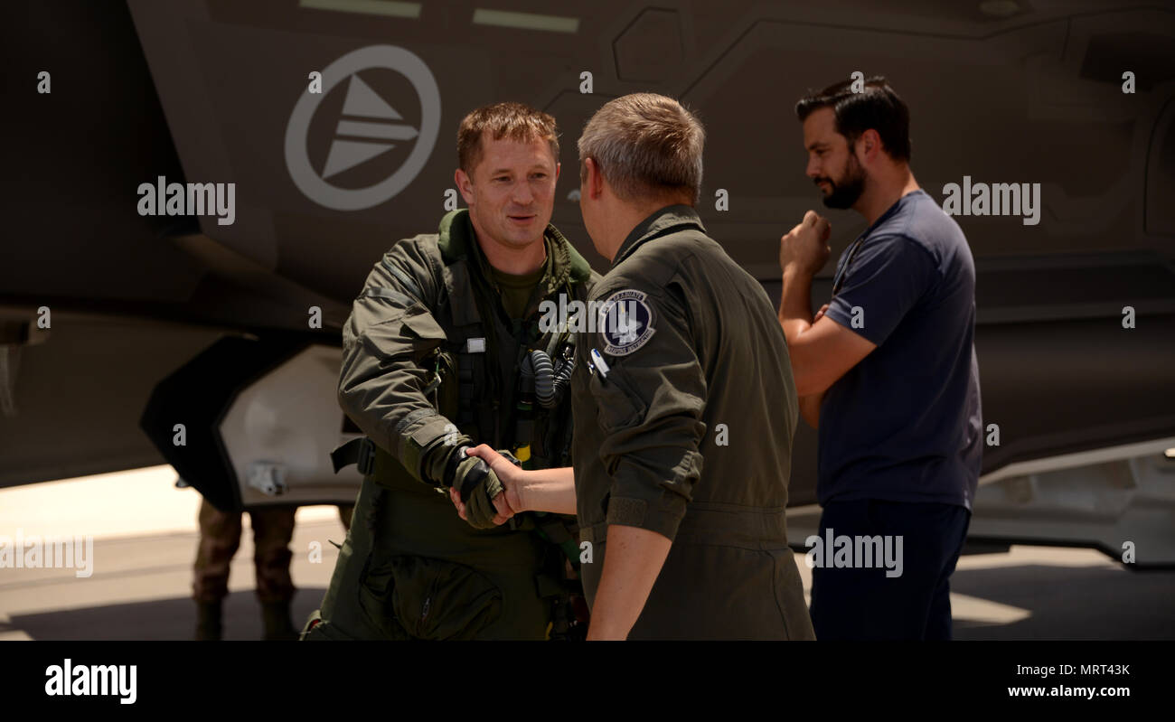 Lt. Col. Martin Tesli, 62nd Fighter Squadron, F-35 instructor pilot ...